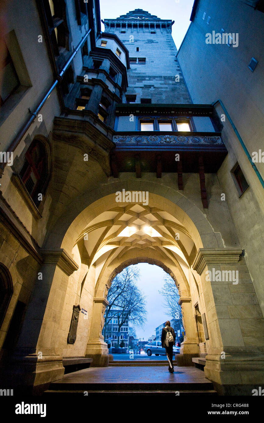 Archway of the city hall in duisburg hi-res stock photography and ...