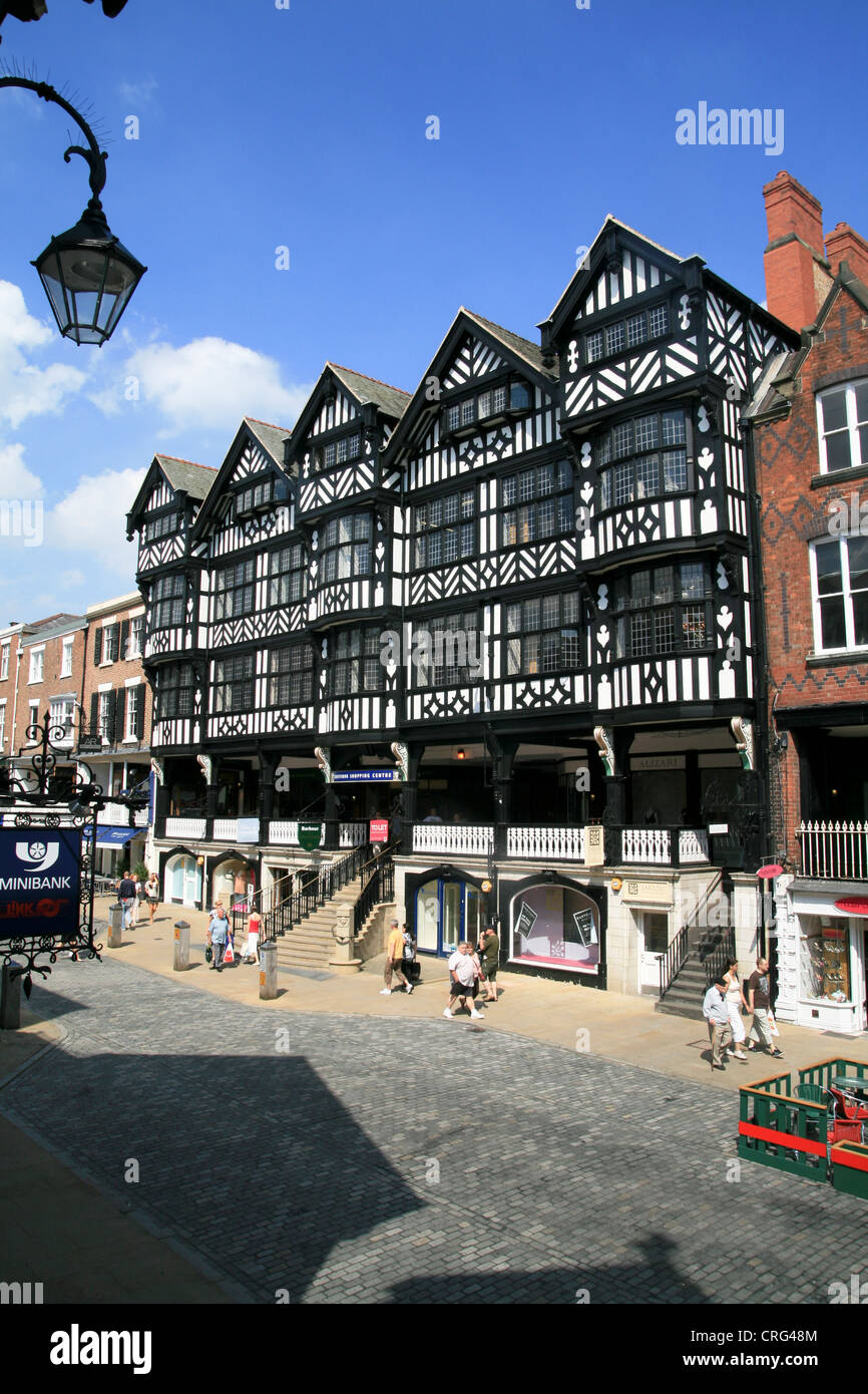 Chester rows medieval hi-res stock photography and images - Alamy