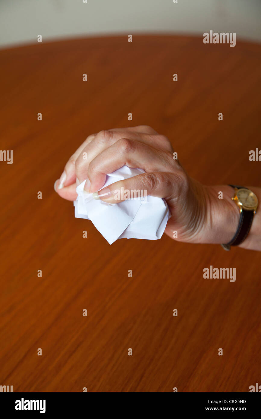 Scrunched up paper hi-res stock photography and images - Alamy