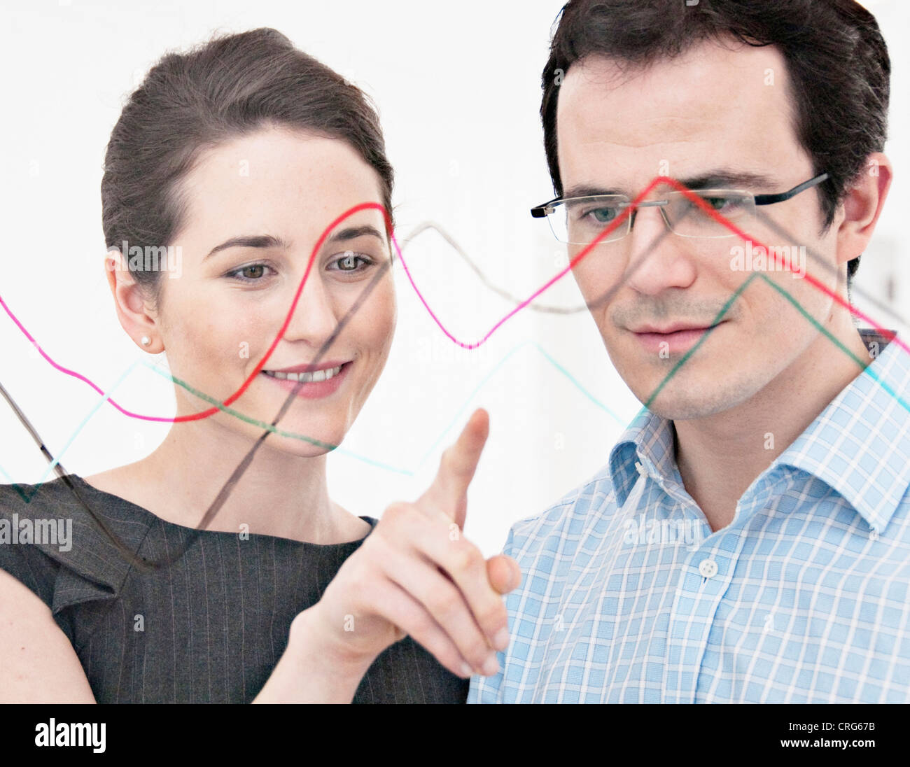 Drawing of person pointing up hi-res stock photography and images - Alamy