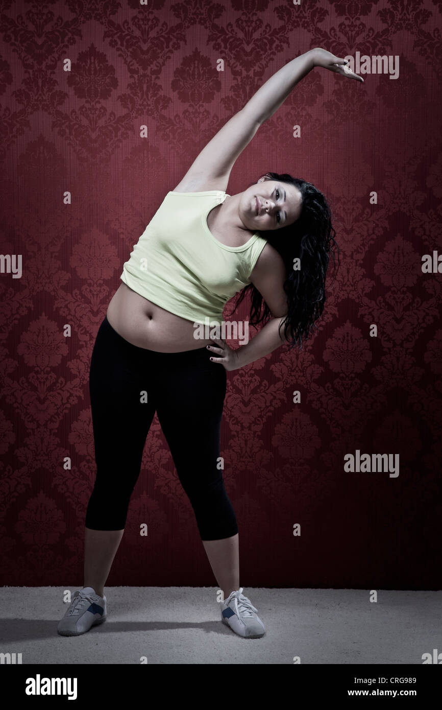 Full length portrait fat woman hi-res stock photography and images - Alamy