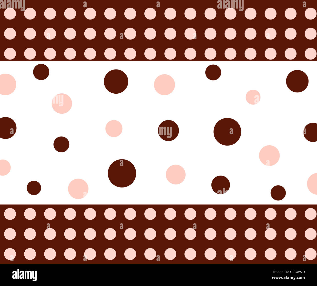 Pink And Brown Polka Dot Background