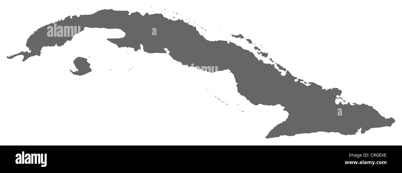 Political map of Cuba with the several provinces Stock Photo - Alamy