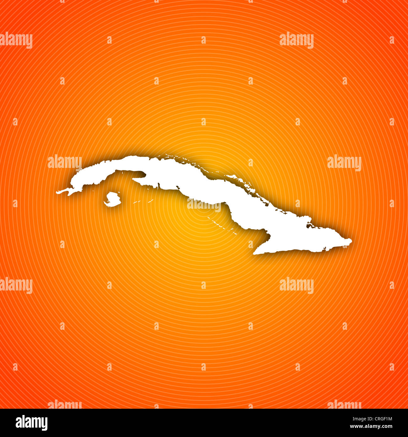 Political map of Cuba with the several provinces Stock Photo - Alamy
