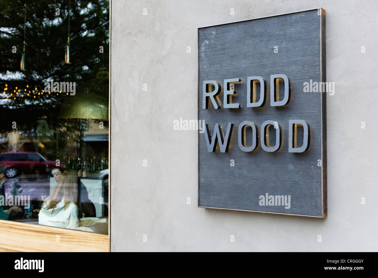 Redd Wood restaurant Stock Photo - Alamy