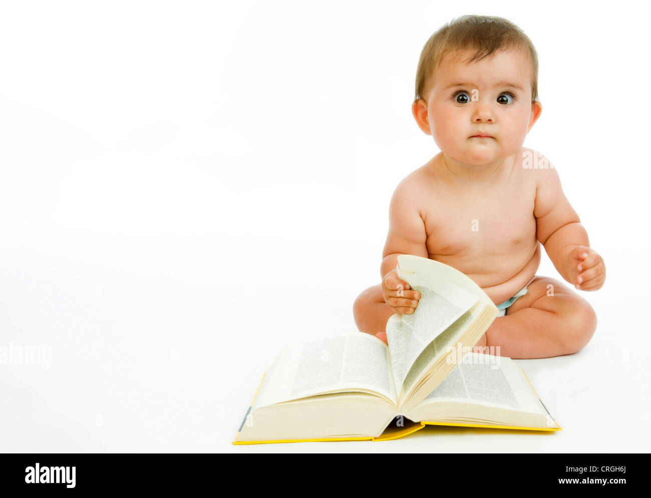 little child with book Stock Photo - Alamy