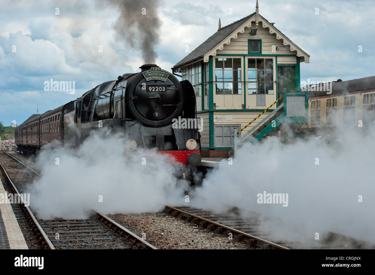Black Prince steam locomotive at Sheringham Station on the North ...