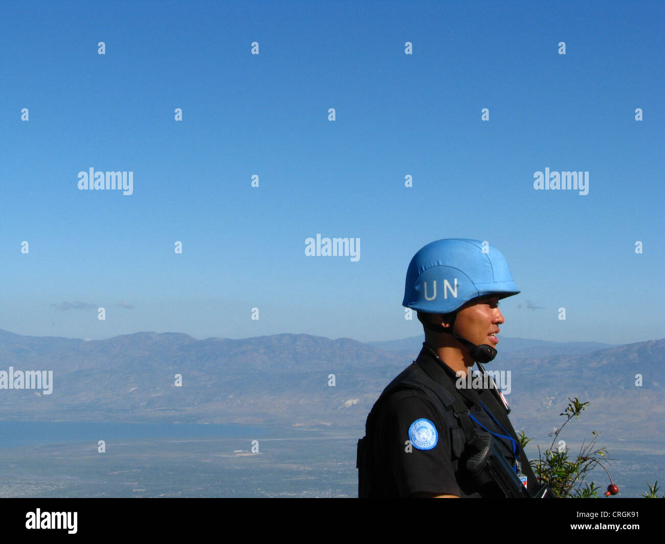 Philipinian soldier of the United Nations Stabilisation Mission in ...