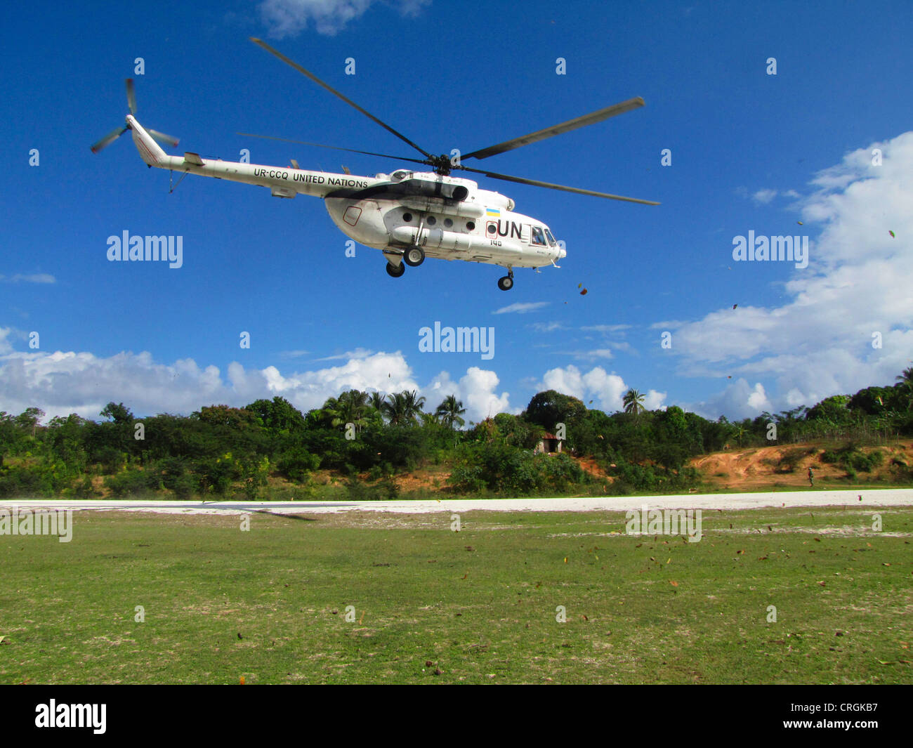 helicopter of the 'United Nations Stabilisation Mission in Haiti ...