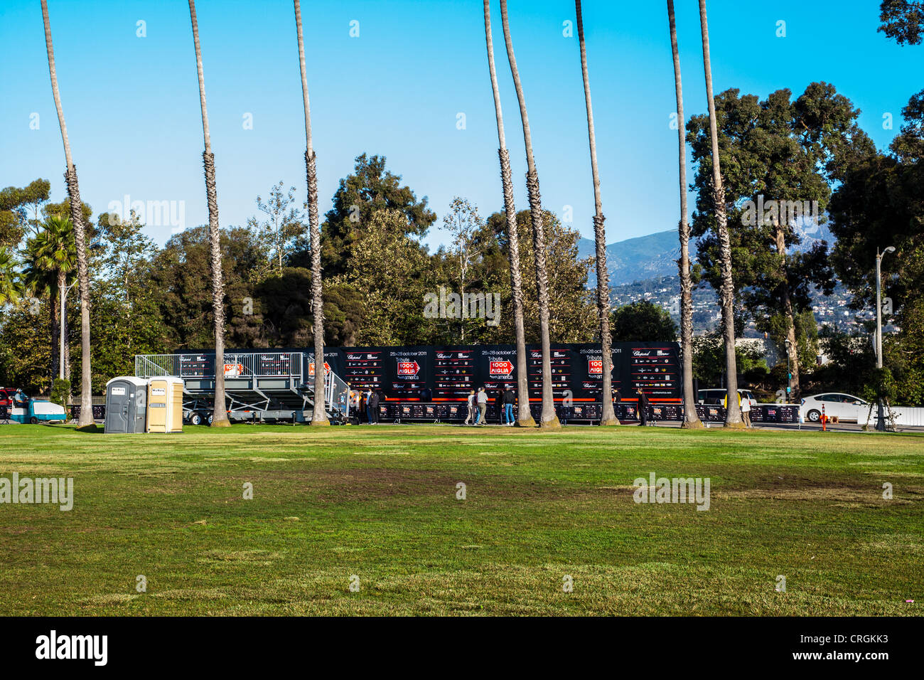 The starting line for the 2011 California 1000 Mille historic car race ...