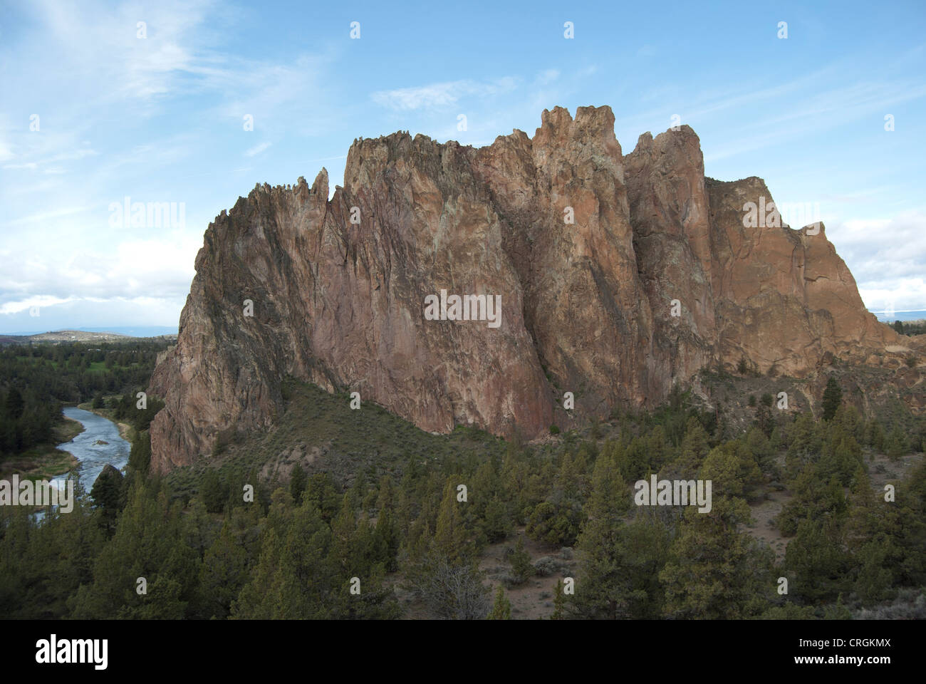 Smith Rock State Park, an extremely popular rock climbing destination ...