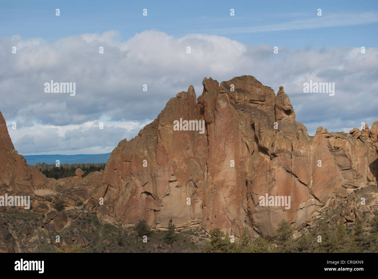 Smith Rock State Park, an extremely popular rock climbing destination ...