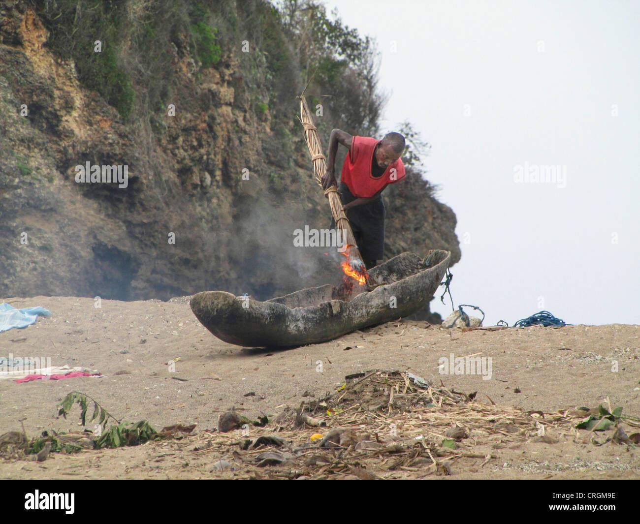 Man black tar boat hi-res stock photography and images - Alamy
