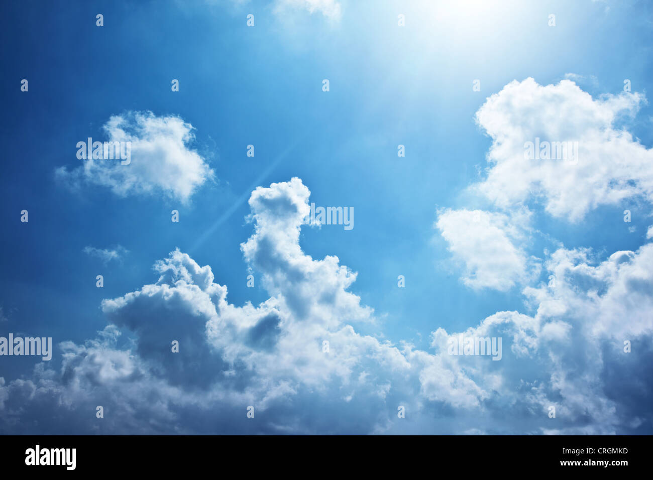 Blue sky background, beautiful abstract natural backdrop, bright sun light, fresh clean clear ...