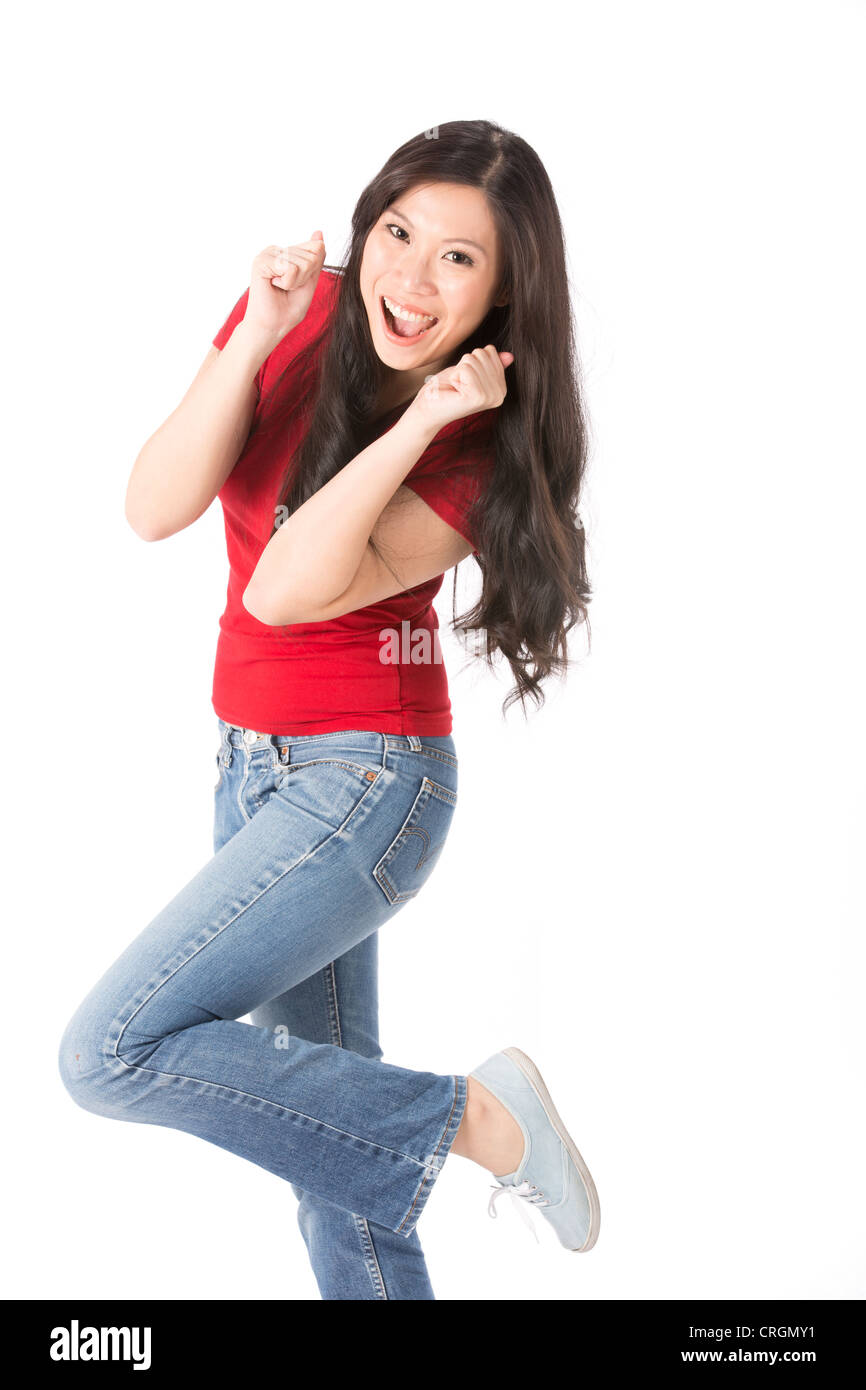 Portrait of a happy Asian woman Stock Photo - Alamy