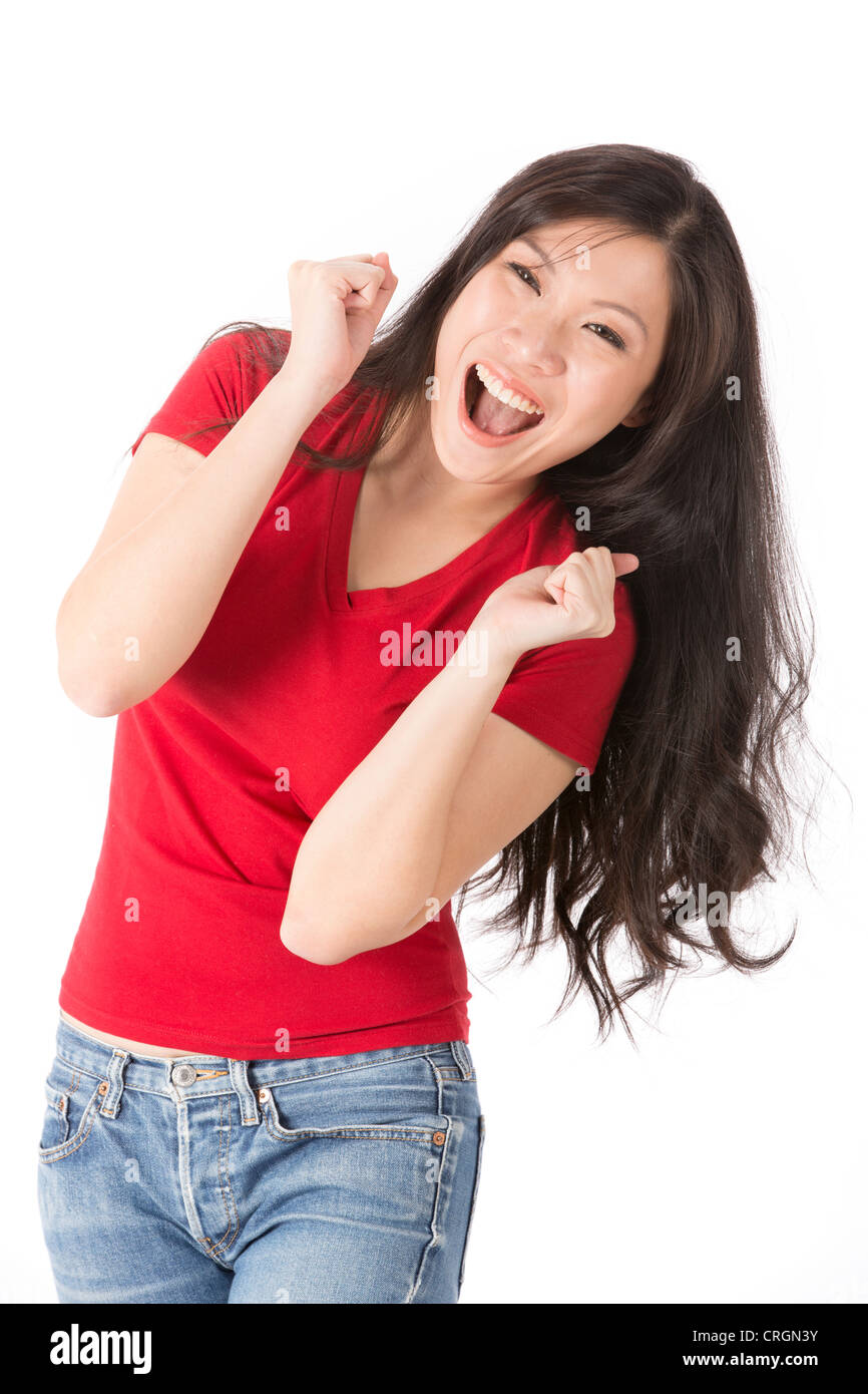 Portrait of a happy Asian woman Stock Photo - Alamy