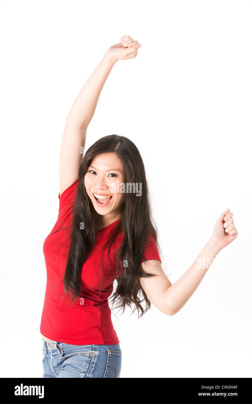 Portrait of a happy Asian woman Stock Photo - Alamy