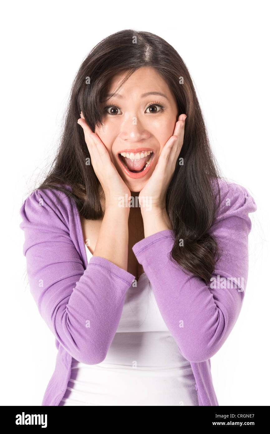 Asian young woman arms Cut Out Stock Images & Pictures - Alamy