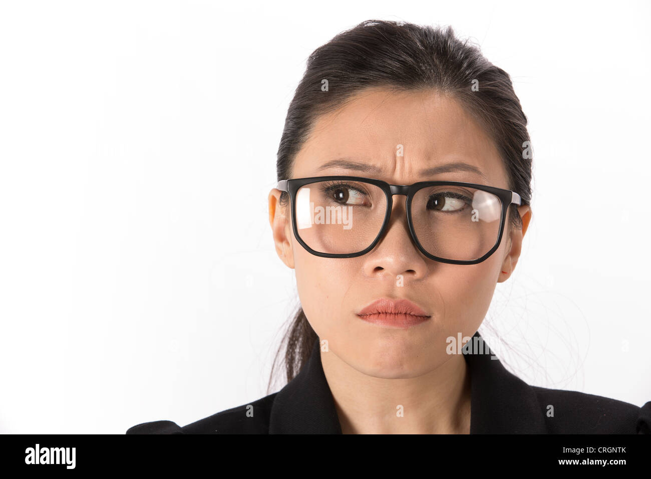 Frustrated stressed angry chinese woman hi-res stock photography and ...