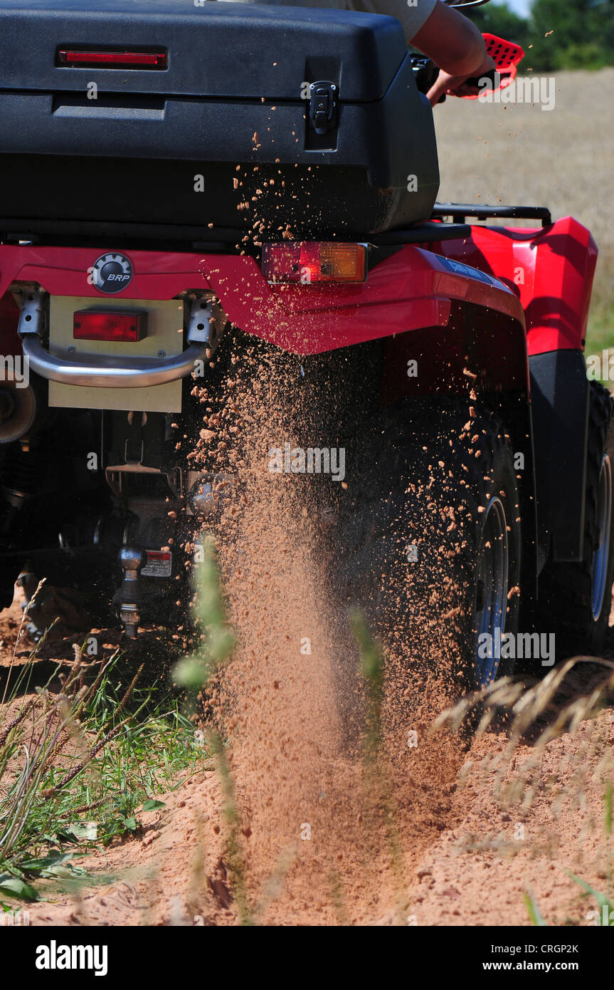 Throwing tyre of a quad hi-res stock photography and images - Alamy