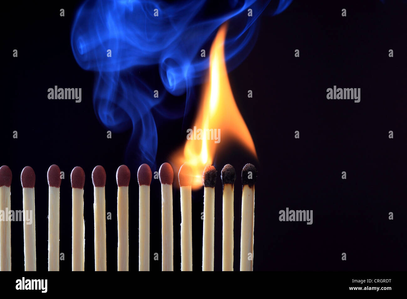 Burnt matchsticks hi-res stock photography and images - Alamy