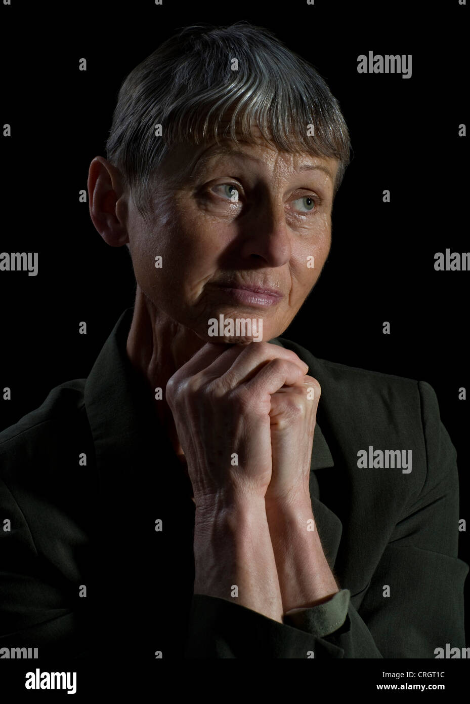 Dark skinned older woman hi-res stock photography and images - Alamy