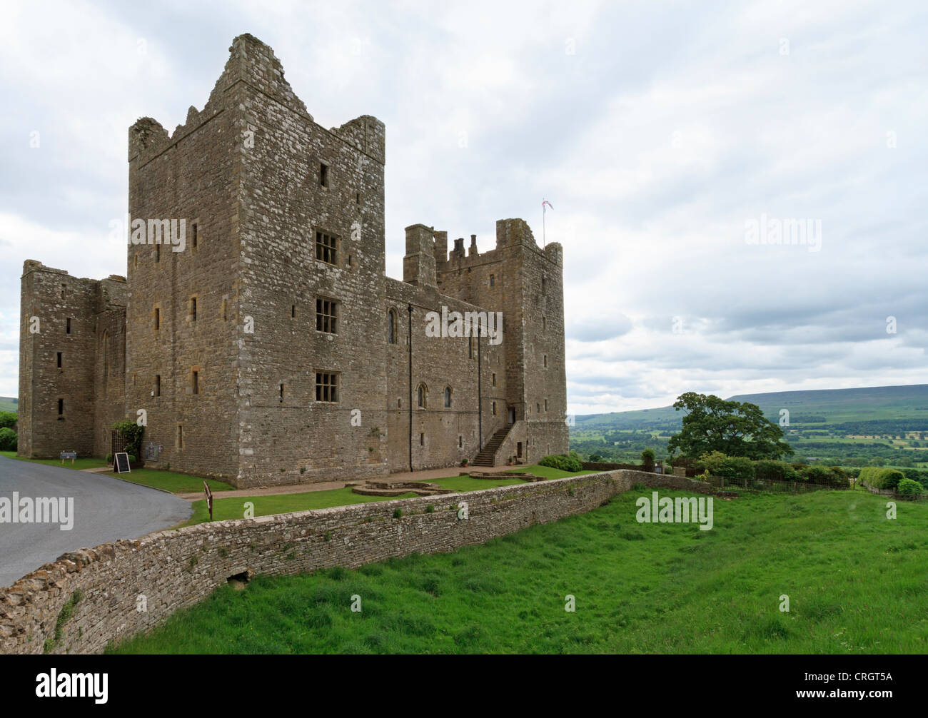 Bolton Castle, Wensleydale, North Yorkshire. 14th century castle, still ...