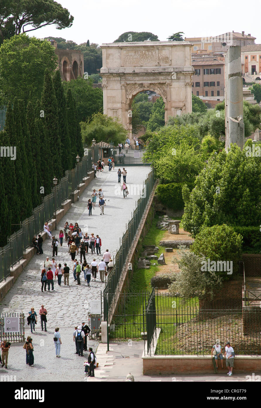 Triumphal arch, Italy, Rome Stock Photo - Alamy