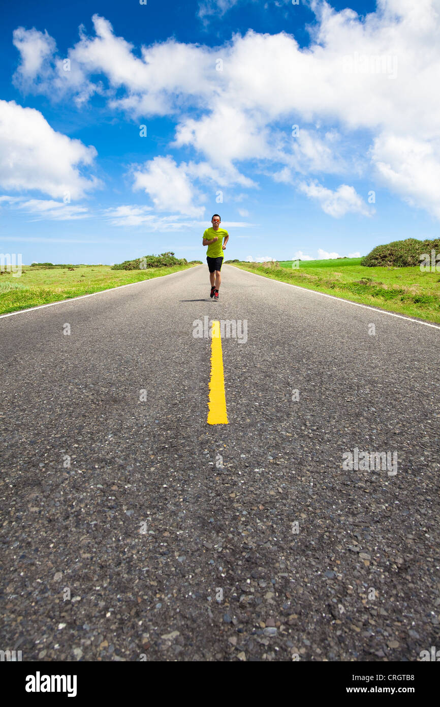 Human shadow on road hi-res stock photography and images - Alamy