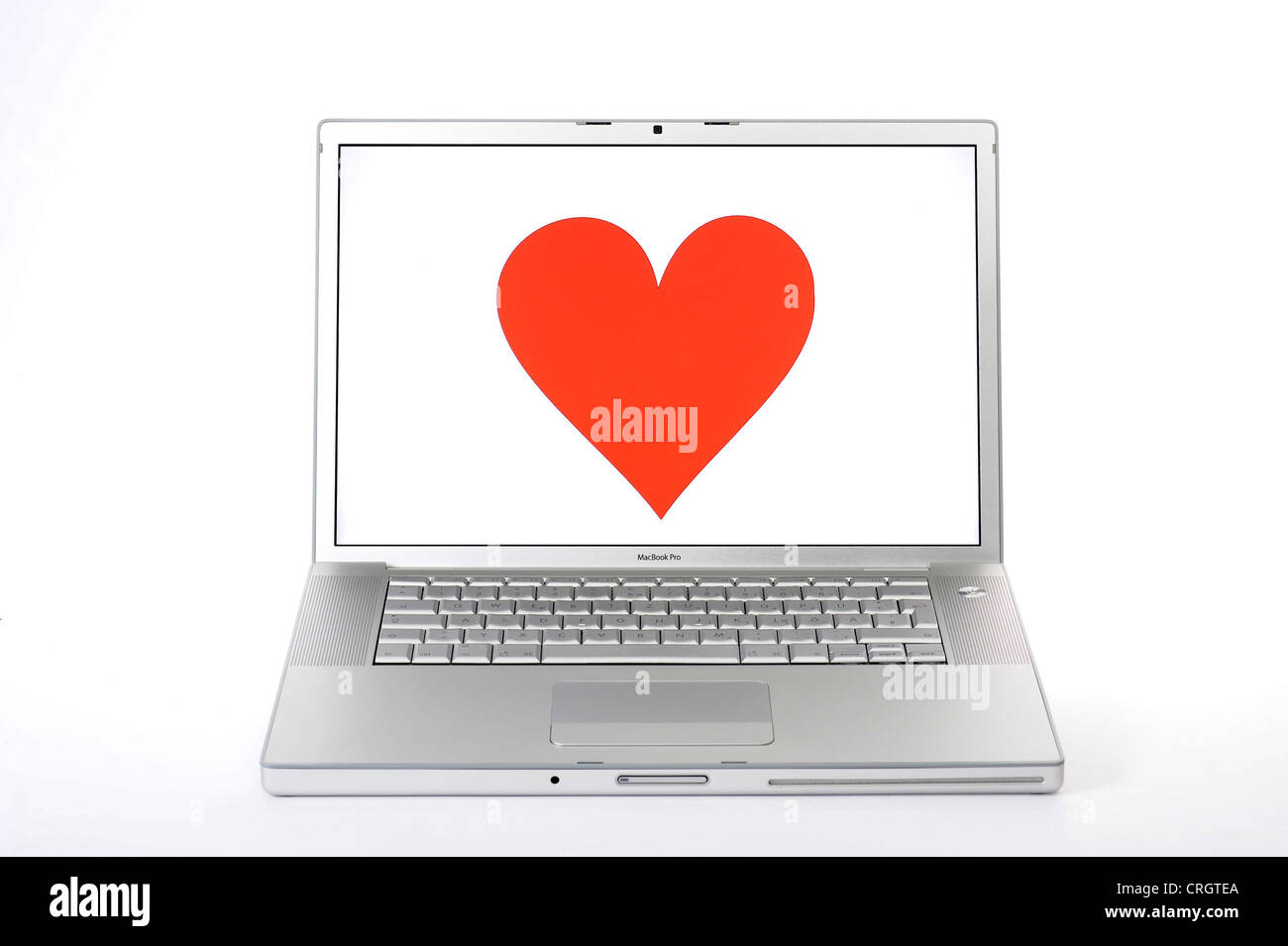 computer with heart Stock Photo - Alamy