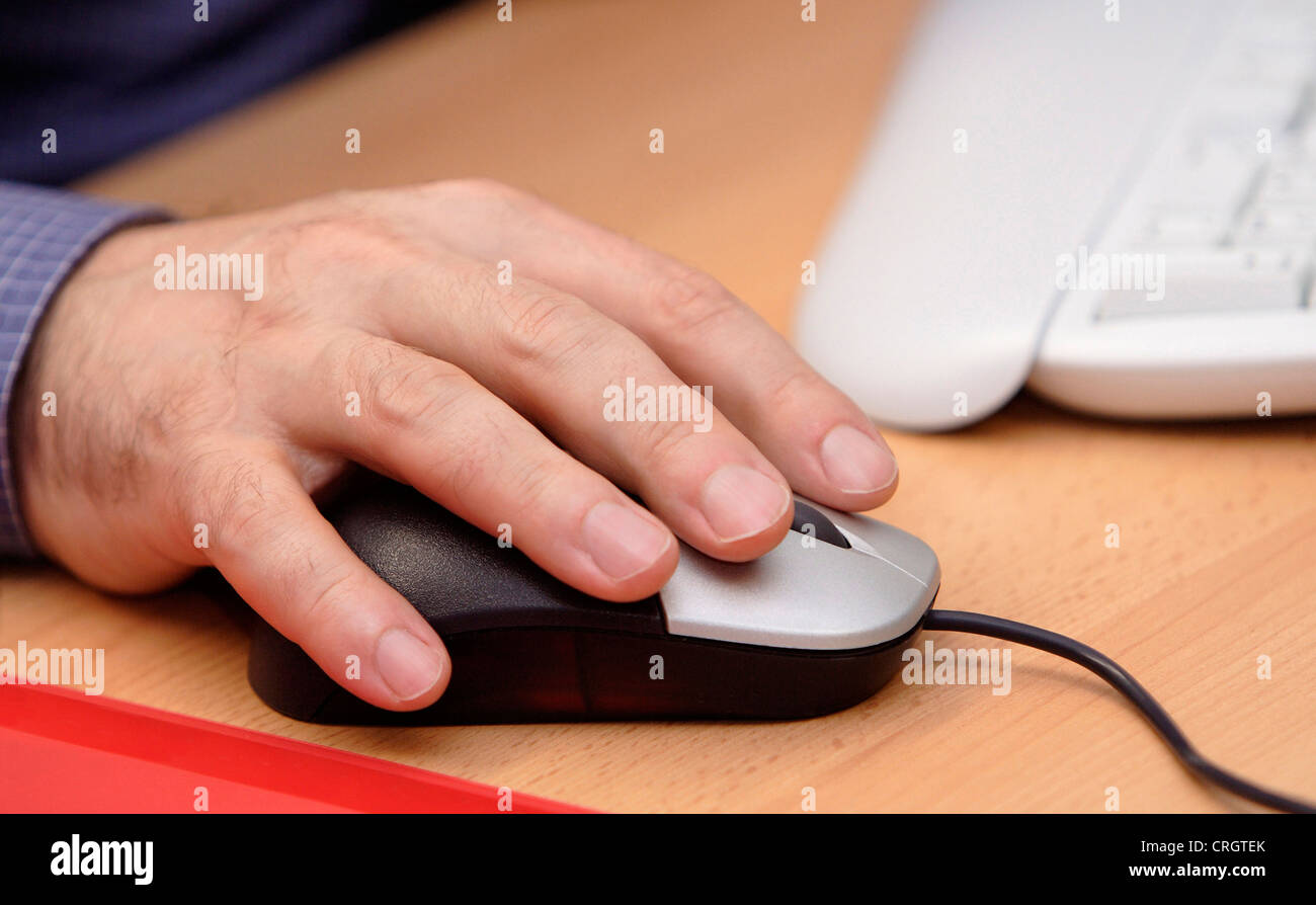Computer mice and hands hi-res stock photography and images - Alamy