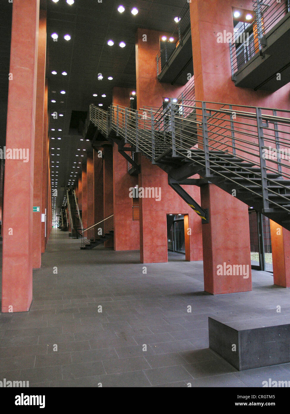 stairway of Stadthaus, Germany, North Rhine-Westphalia, Deutz, Koeln Stock Photo - Alamy