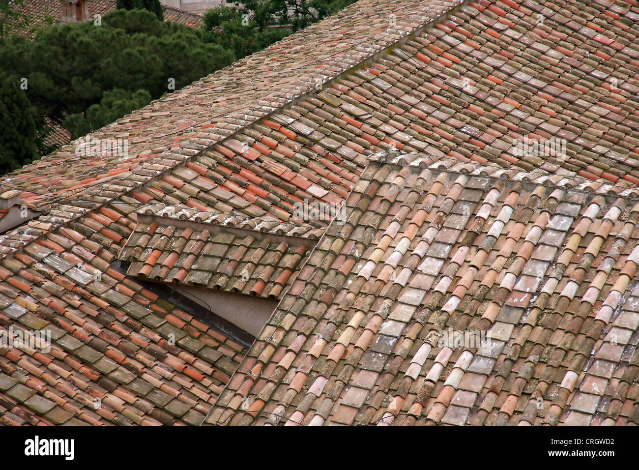 old, Italian tile roof Stock Photo - Alamy
