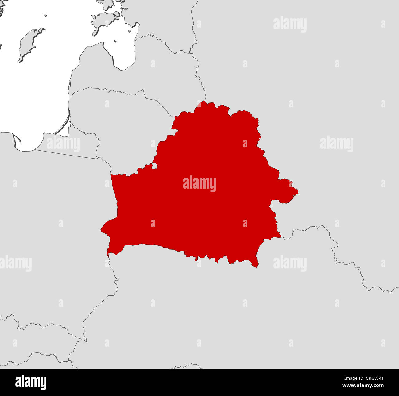 Political map of Belarus with the several provinces Stock Photo - Alamy