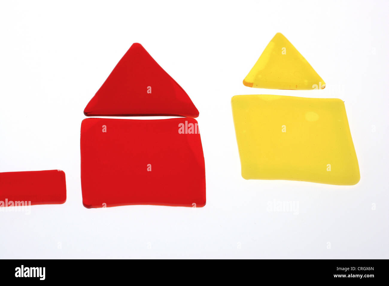 Red yellow house Cut Out Stock Images & Pictures - Alamy