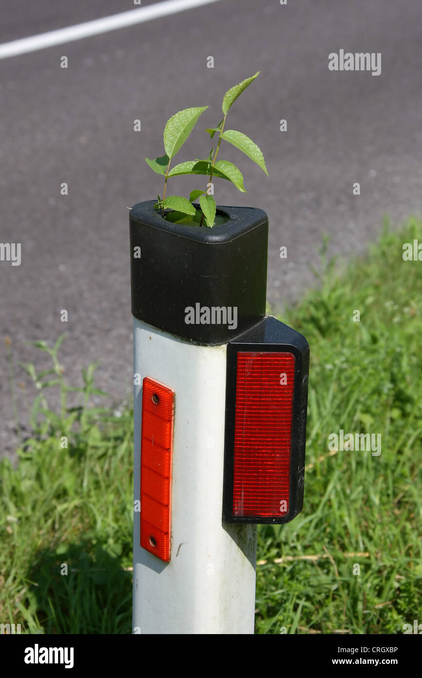 Road Marker Post With Reflectors High Resolution Stock Photography and ...