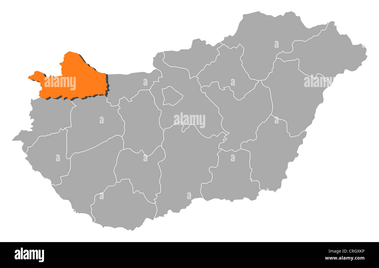 Gyor map hi-res stock photography and images - Alamy