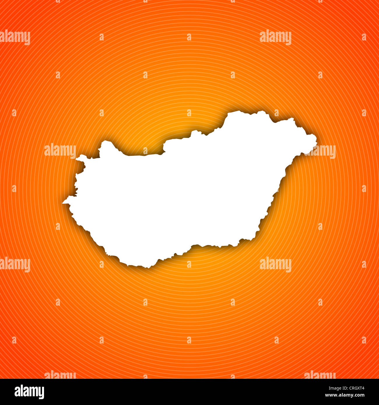 Political map of Hungary with the several counties Stock Photo - Alamy