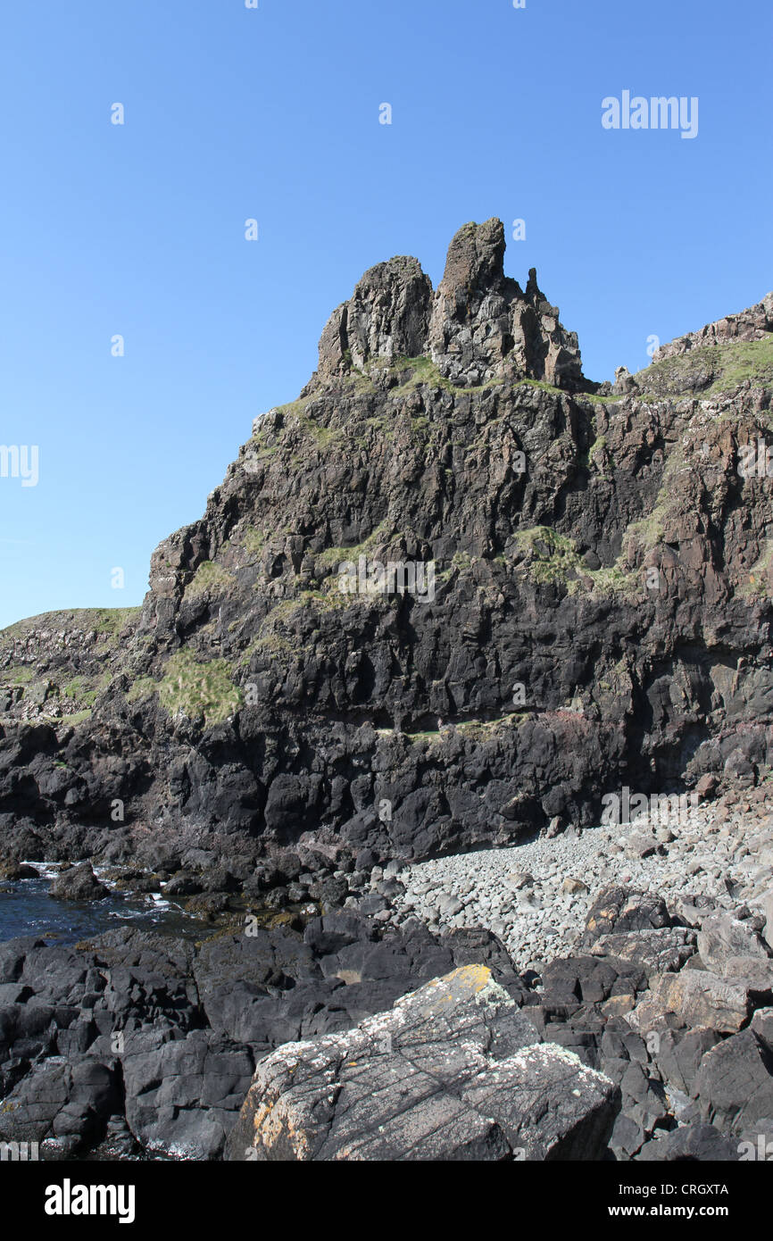 Rock formation Isle of Muck Scotland May 2012 Stock Photo - Alamy