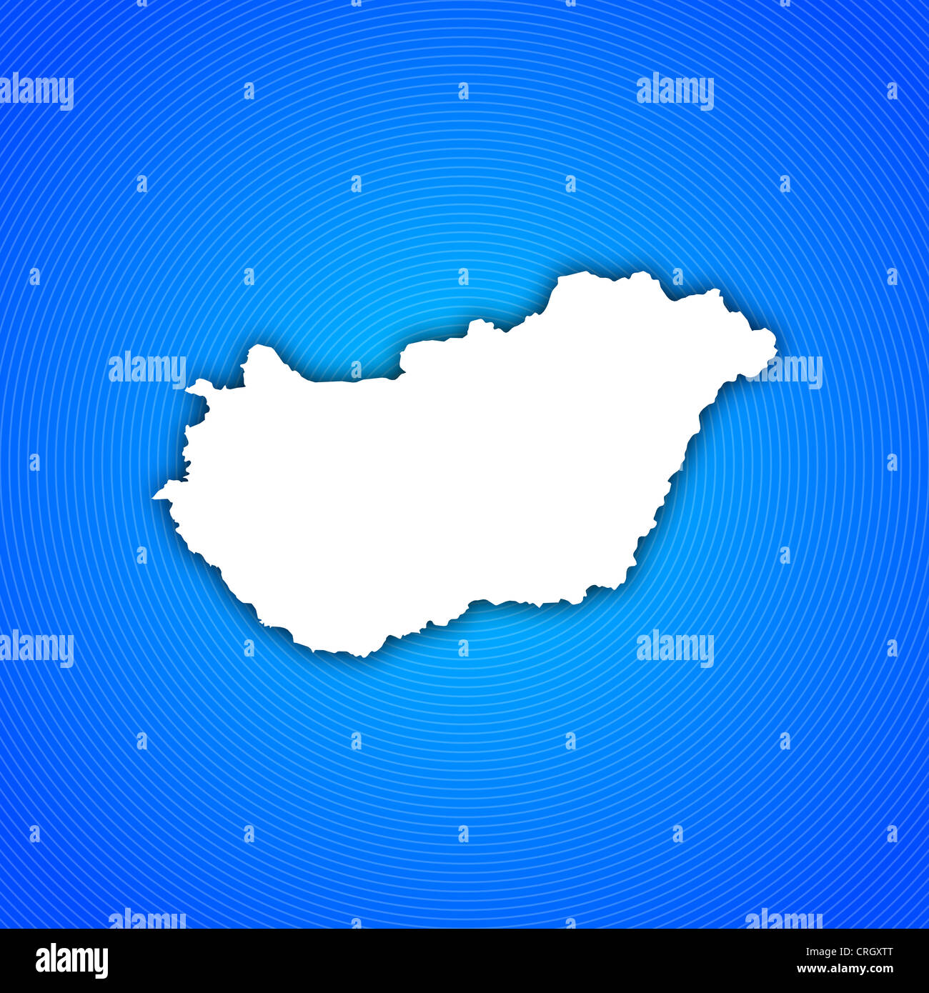 Political map of Hungary with the several counties Stock Photo - Alamy