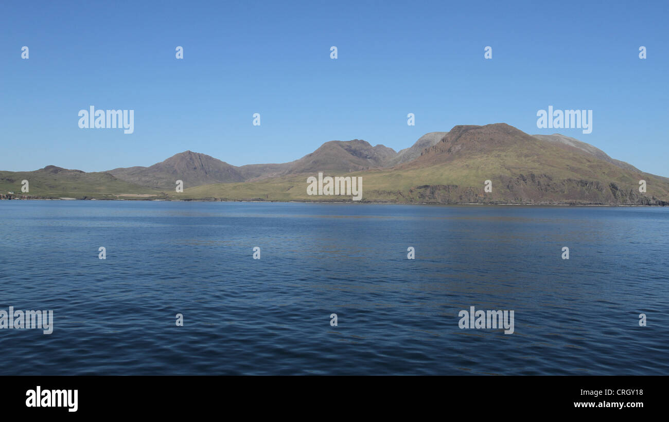 western shore of Isle of Rum Scotland May 2012 Stock Photo - Alamy