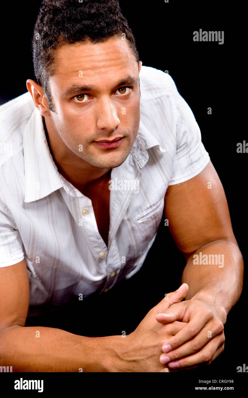 Handsome dark skin man muscular hi-res stock photography and images - Alamy
