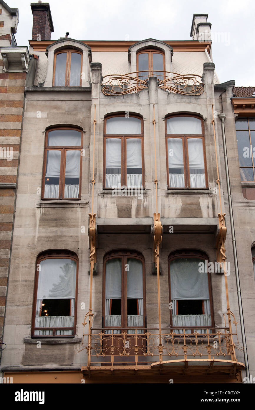 Musee Horta 25 rue Americaine Brussels Belgium Stock Photo - Alamy