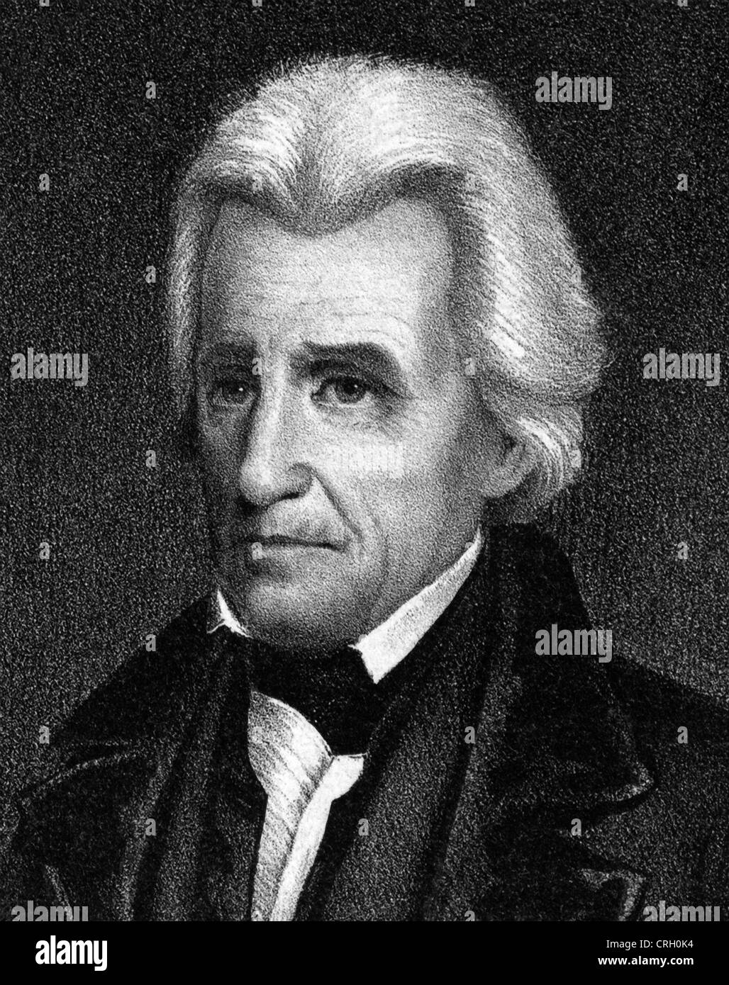 Vintage portrait of Andrew Jackson Stock Photo - Alamy
