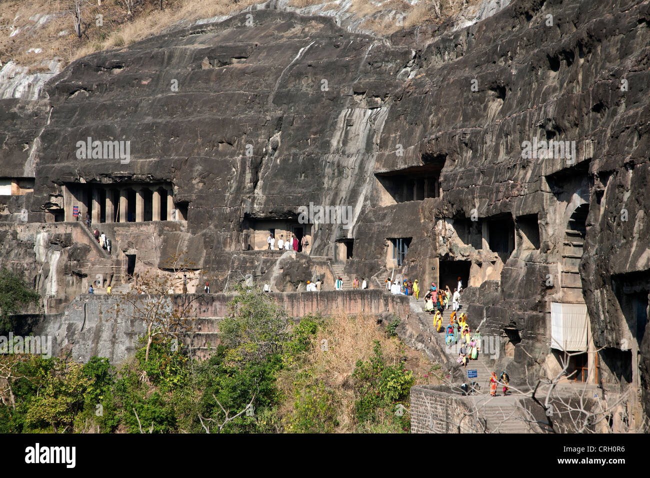 India unesco ajanta caves hi-res stock photography and images - Alamy