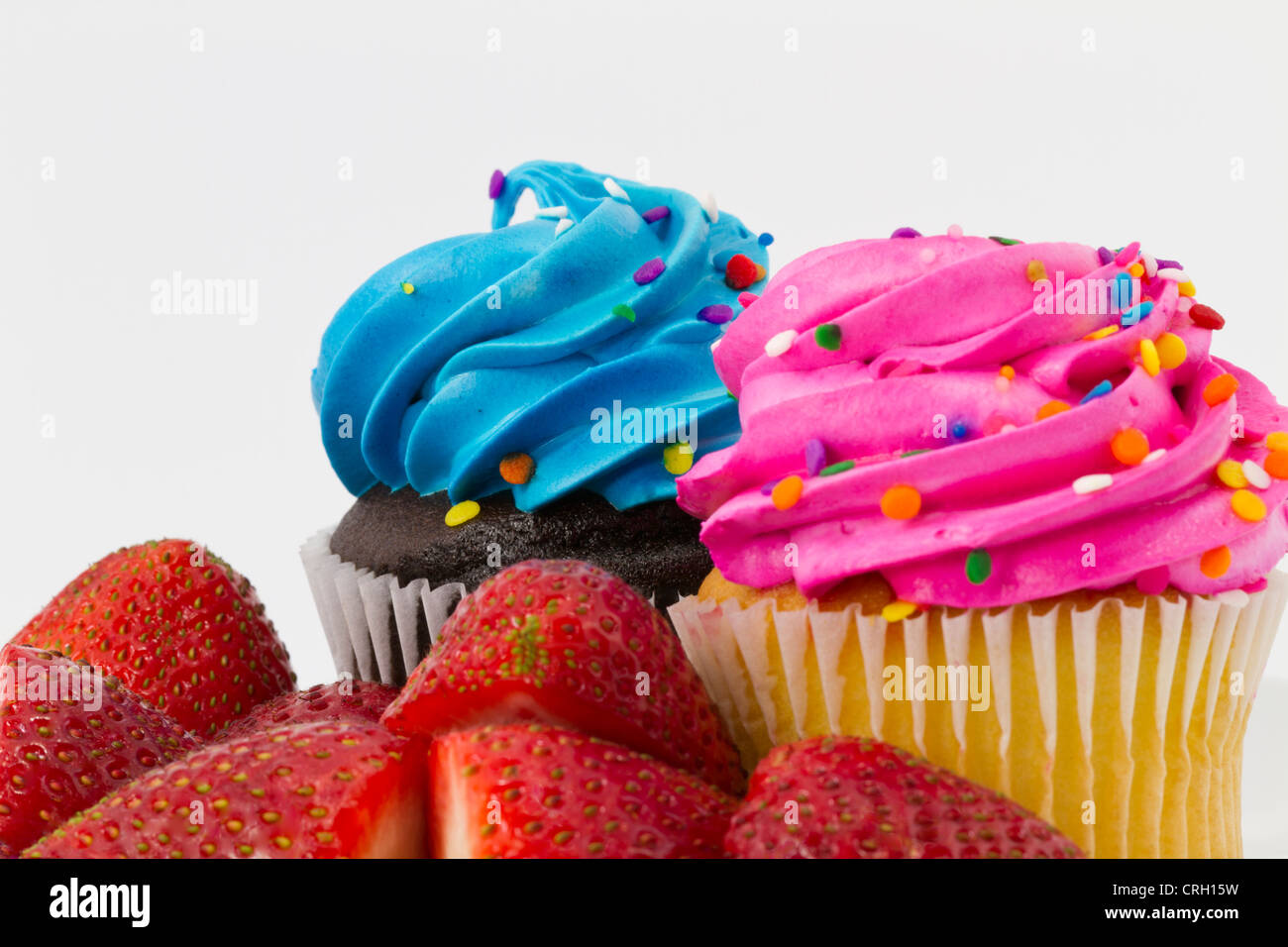 Chocolate Cupcakes With Pink Icing