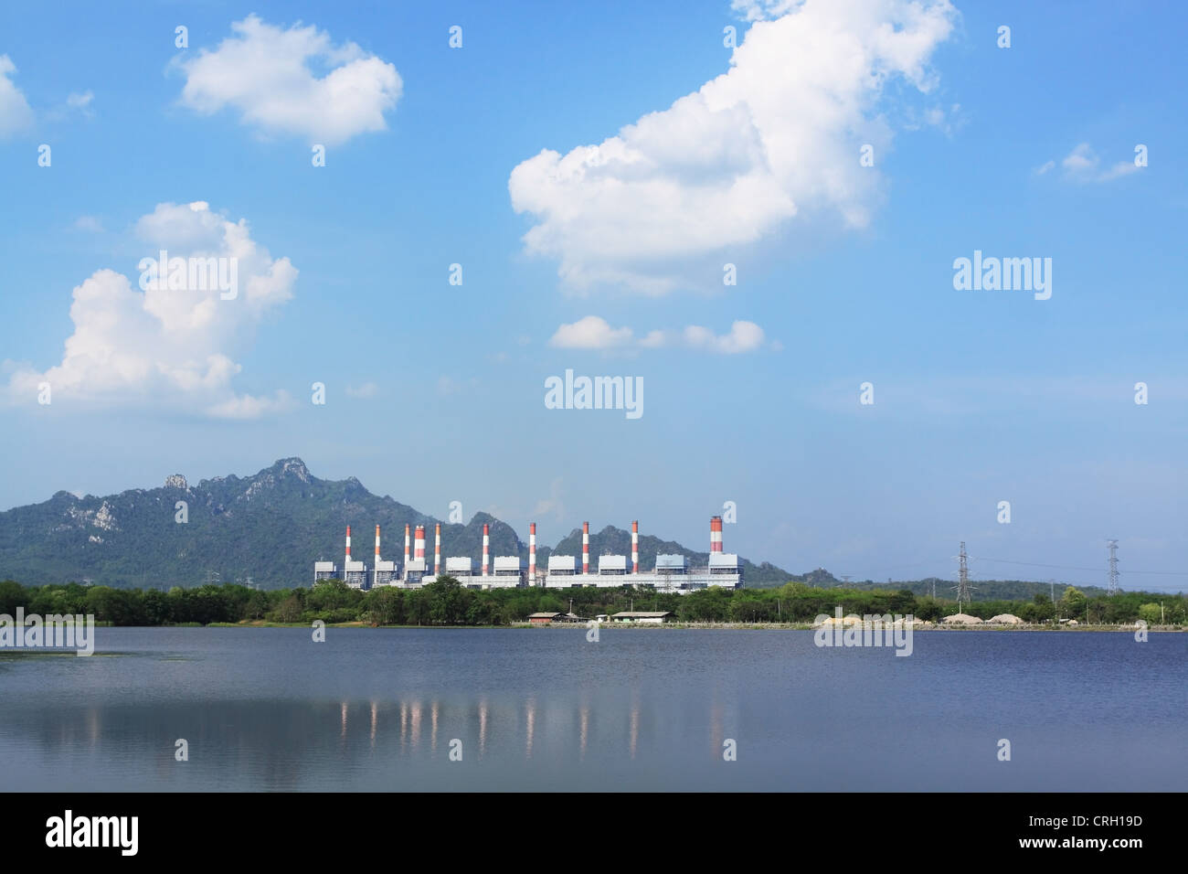 reflection power plant Stock Photo - Alamy
