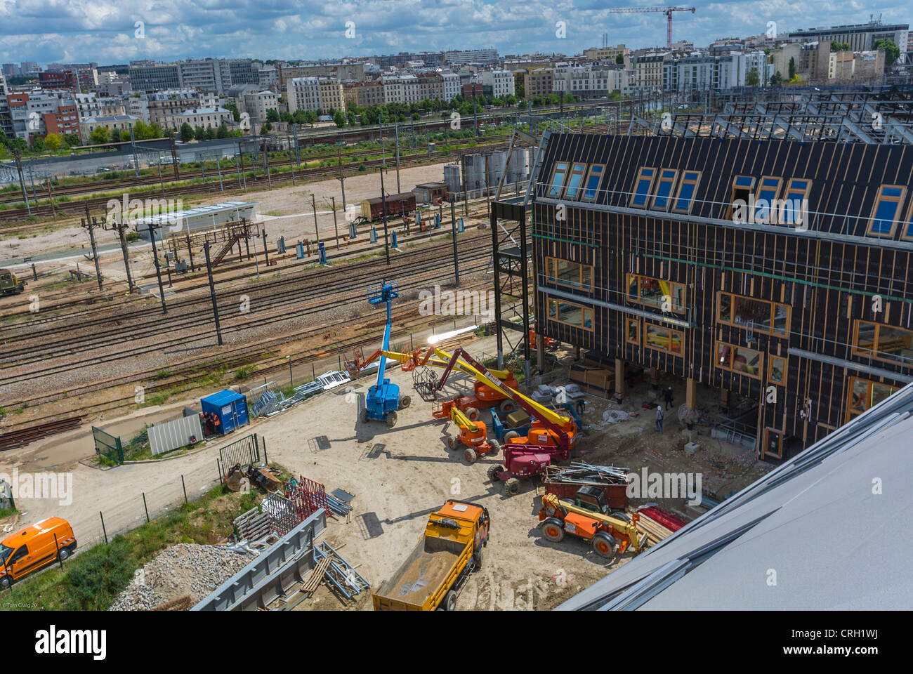 Paris, France, Construction Site, Renovation Market Building, Project ...
