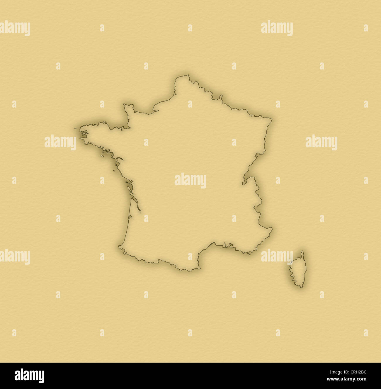 Political map of France with the several regions Stock Photo - Alamy