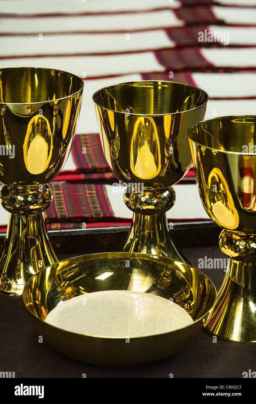 Sacristy preparation for the celebration of a catholic mass Stock Photo ...